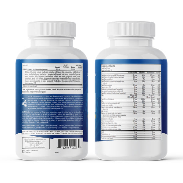 MULTI- Broad Spectrum Multivitamin - Science Formulas