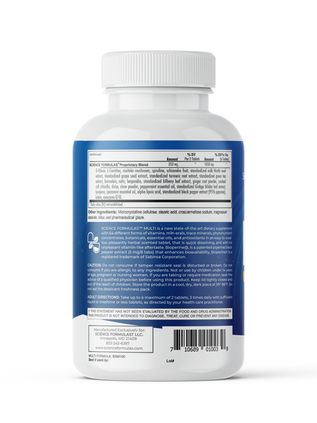 MULTI- Broad Spectrum Multivitamin - Science Formulas